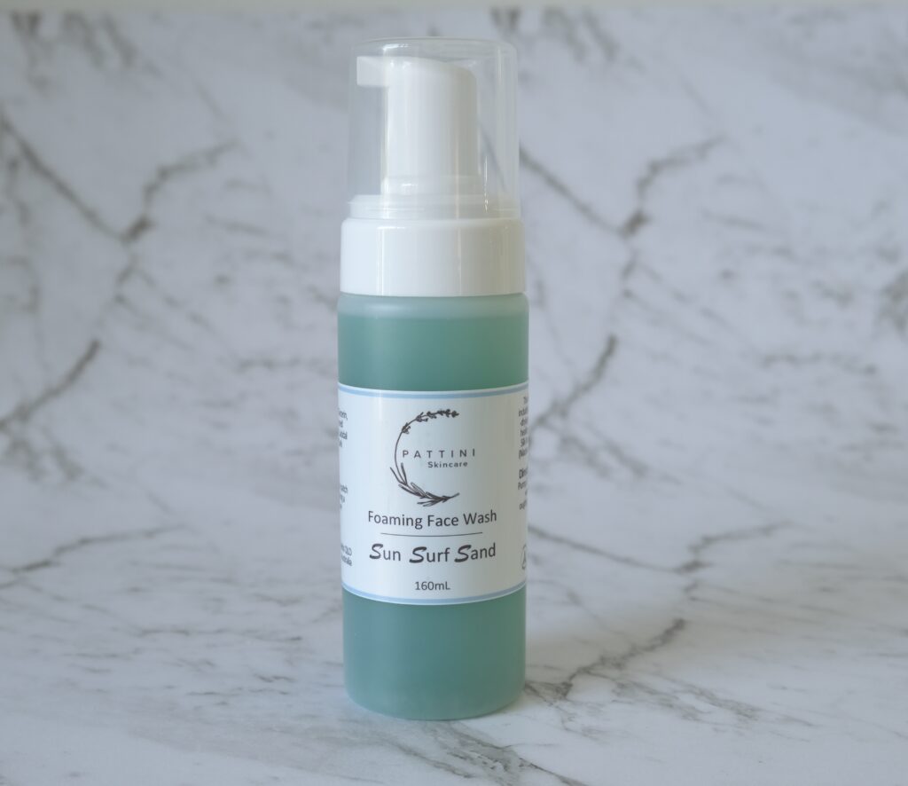 Sun Surf & Sand Foaming face wash with silk amino acids - Pattini Skincare